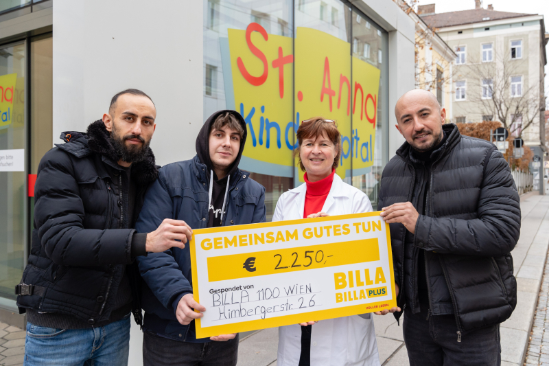 BILLA-Team: Tatkräftige Unterstützung für das St. Anna Kinderspital ...